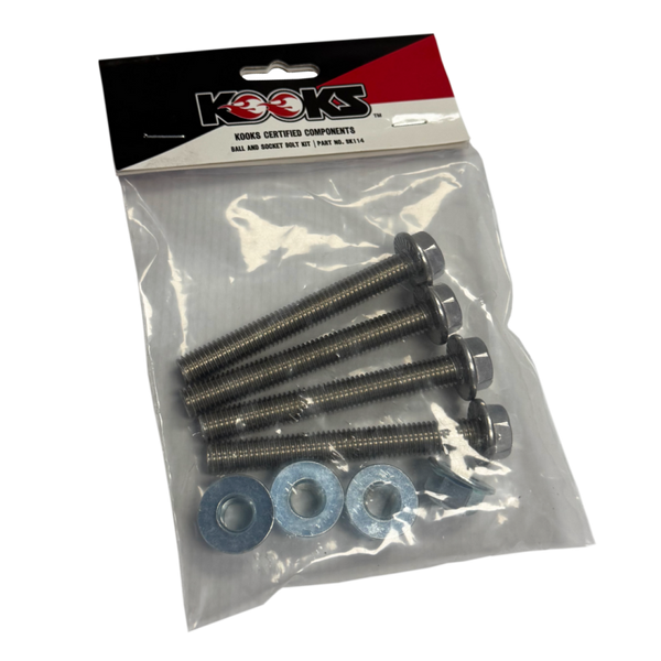 Kooks Locking Ball and Socket Bolt Kit (2 Bolts/2 Nuts/Locking Hardwar ...